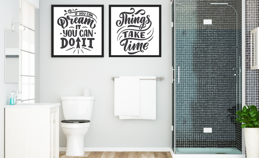 Bathrooms Deserve Decor Too! Picture Frame Ideas for Your Bathroom ...